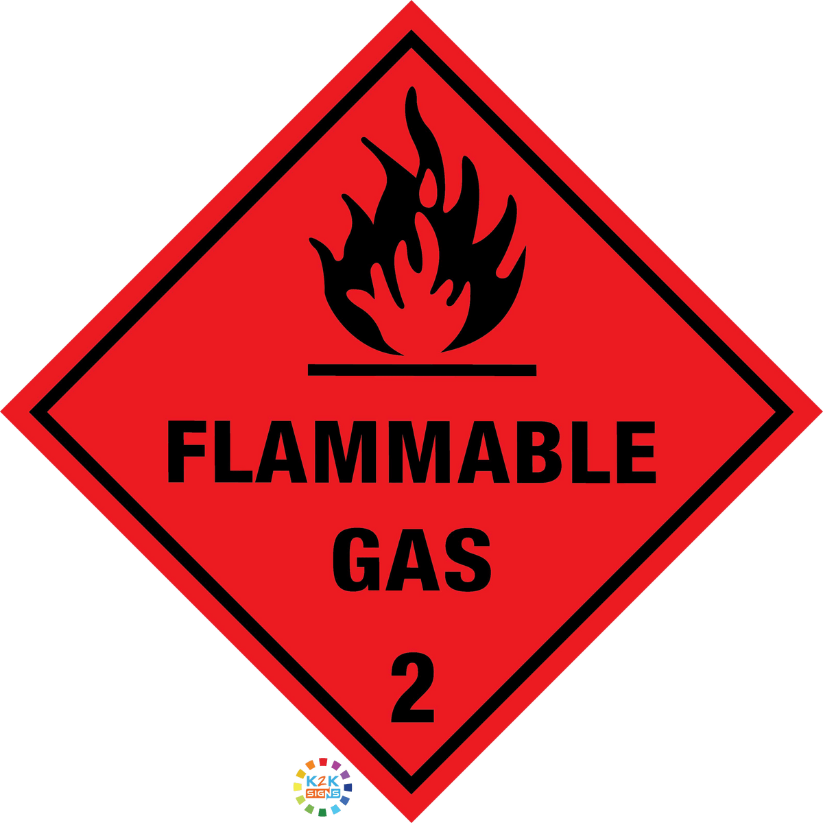 Class 2 Flammable Gas – K2K Signs