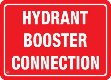 Hydrant Booster Connection Sign | K2K Signs Australia