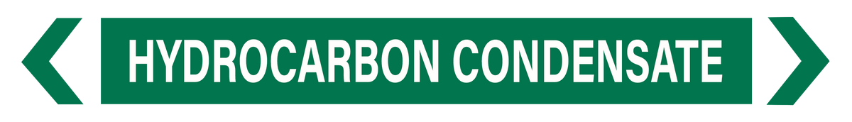 Hydrocarbon Condensate - Pipe Marker Sign | K2K Signs Australia