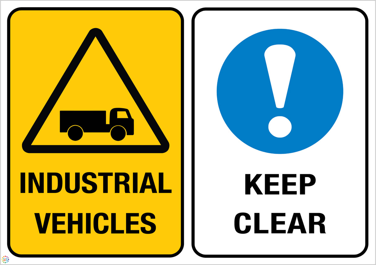 Industrial Vehicles - Keep Clear Sign | K2K Signs Australia