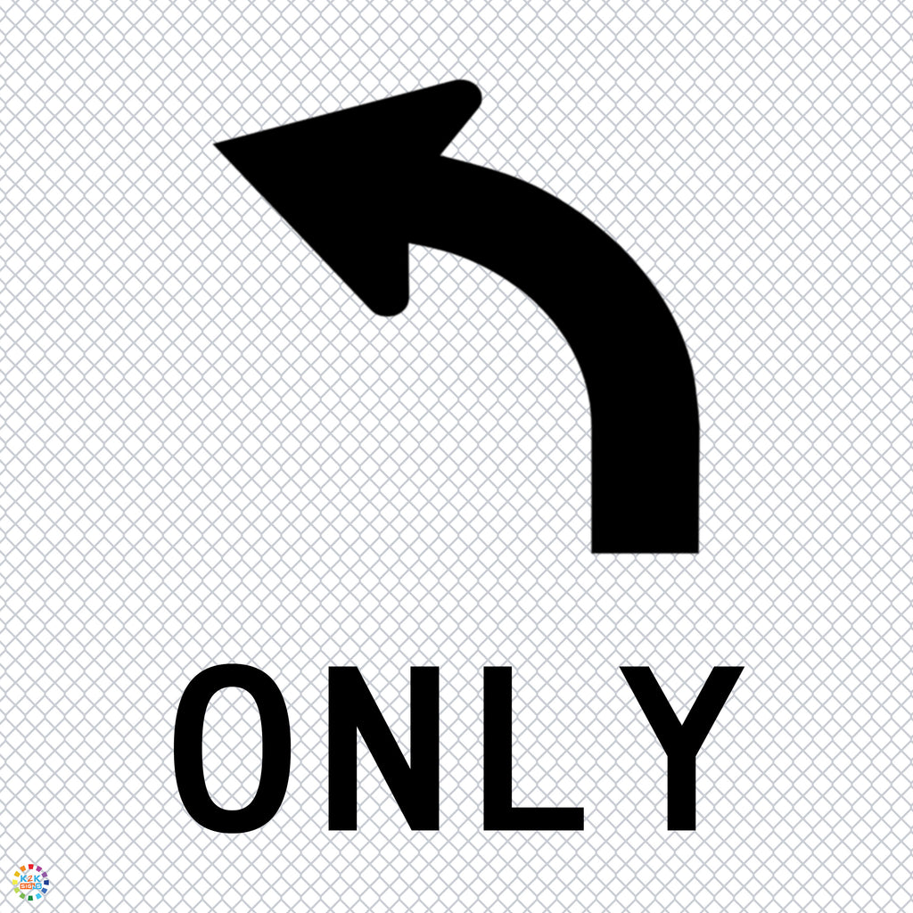 Lane Status Left Turn Only - Multi Message Temporary Road Traffic Sign ...