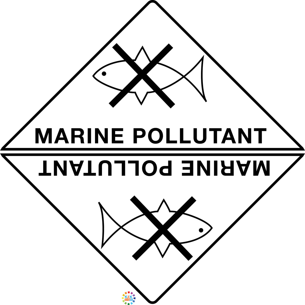 Marine Pollutant Sign | K2K Signs Australia