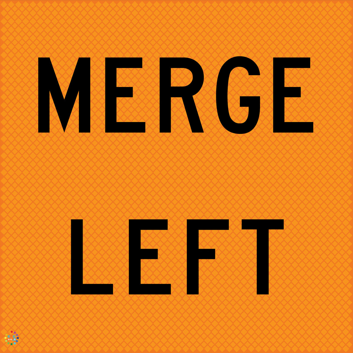 Merge Left - Multi Message Temporary Road Traffic Signage | K2K Signs ...