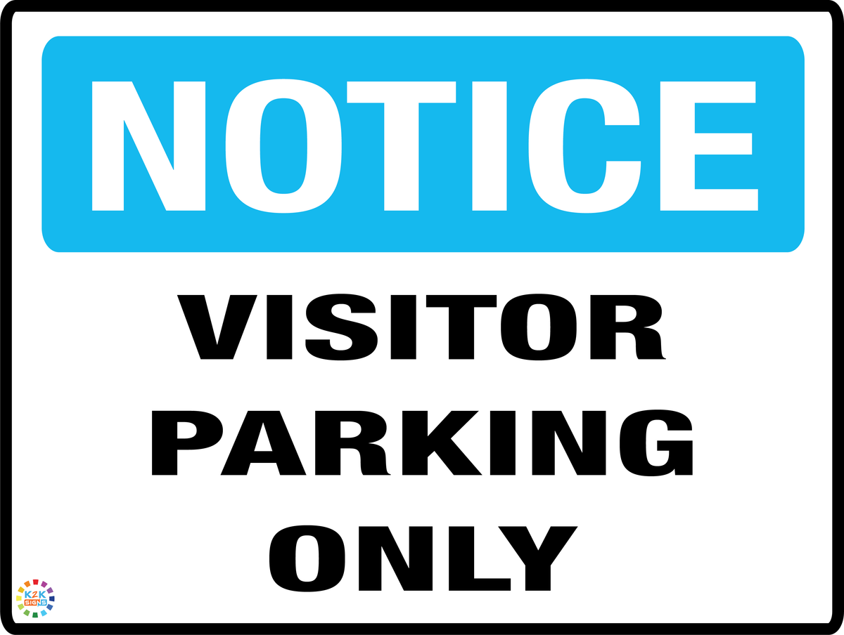 Visitor Parking Only Sign | K2K Signs Australia