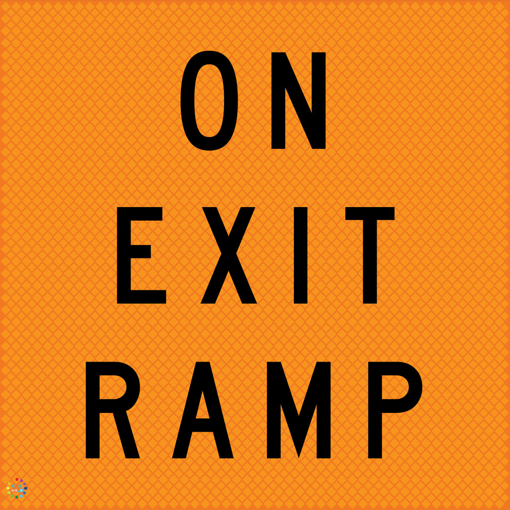 On Exit Ramp - Multi Message Temporary Road Traffic Sign | K2K Signs ...