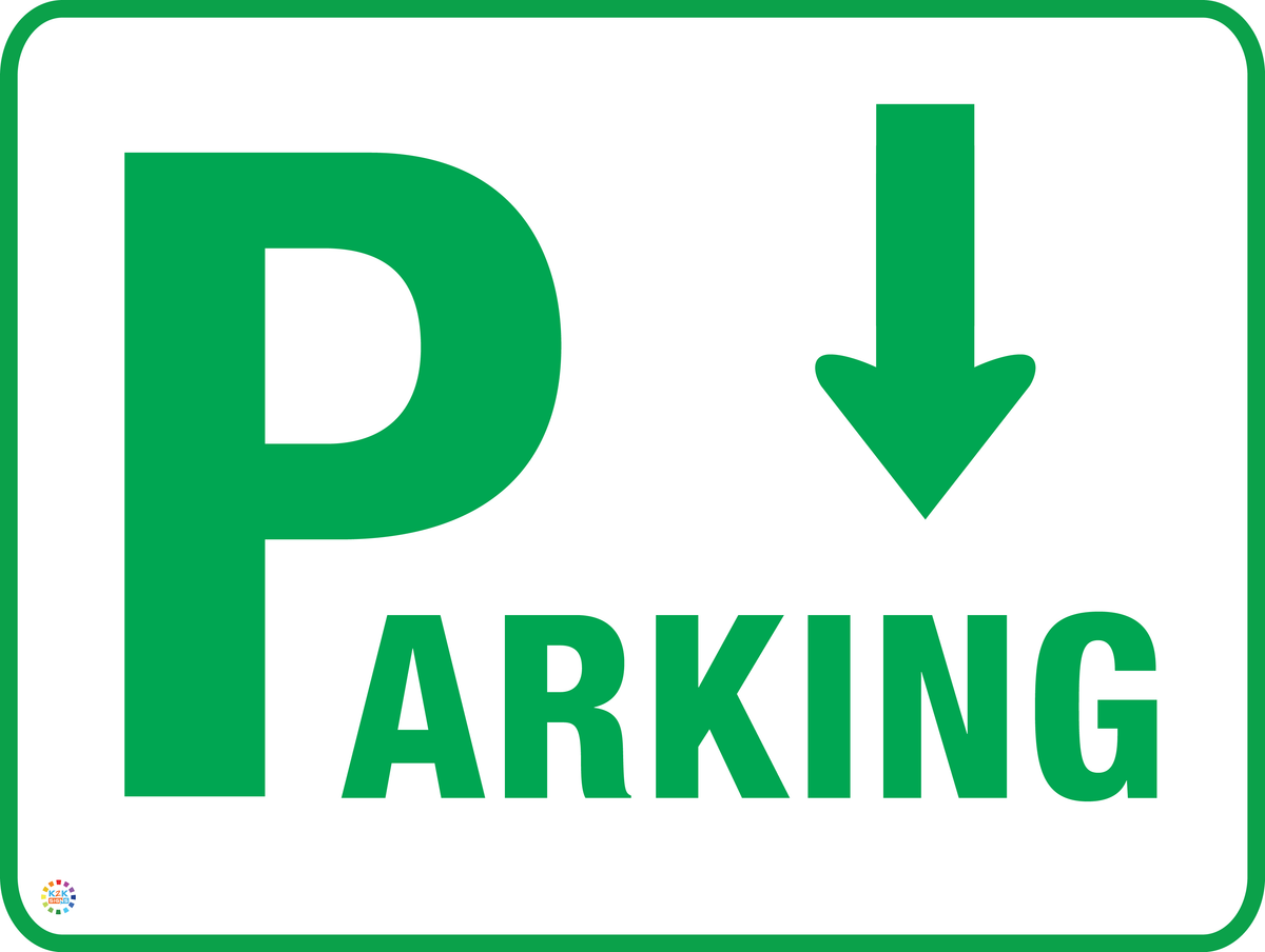 Parking (Down Arrow) | K2K Signs Australia