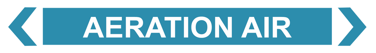 Aeration Air - Pipe Marker – K2K Signs