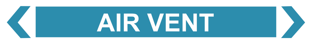 Air Vent - Pipe Marker Labels – K2K Signs