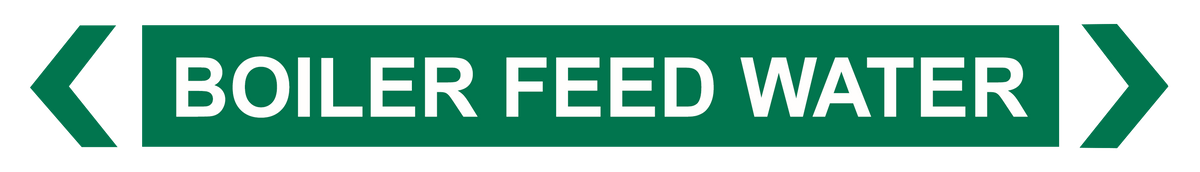 Boiler Feed Water - Pipe Marker Labels – K2K Signs