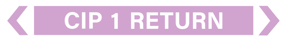 Cip 1 Return - Pipe Marker – K2K Signs