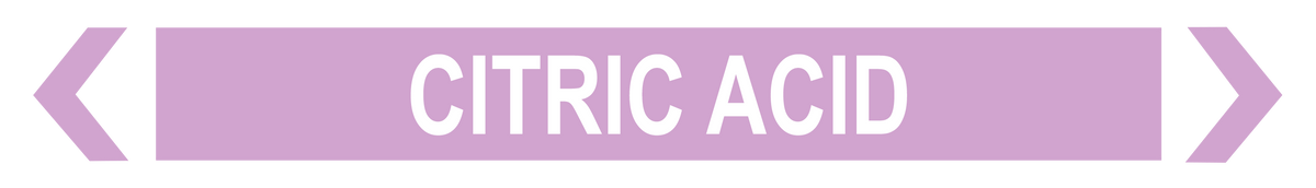 Citric Acid - Pipe Marker – K2K Signs