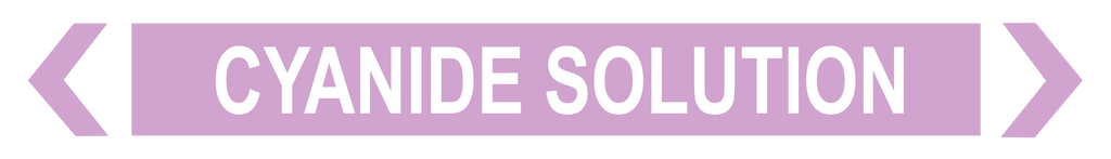 Cyanide Solution - Pipe Marker – K2K Signs
