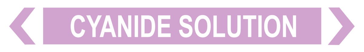 Cyanide Solution - Pipe Marker – K2K Signs