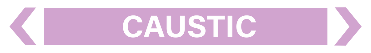 Caustic - Pipe Marker Labels – K2K Signs