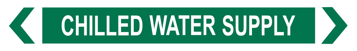 Chilled Water Supply - Pipe Marker – K2K Signs