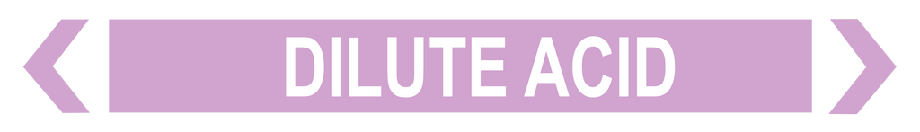 Dilute Acid - Pipe Marker Labels – K2K Signs