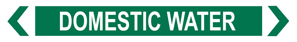 Domestic Water - Pipe Marker – K2K Signs
