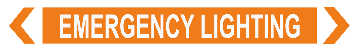 Emergency Lighting - Pipe Marker – K2K Signs