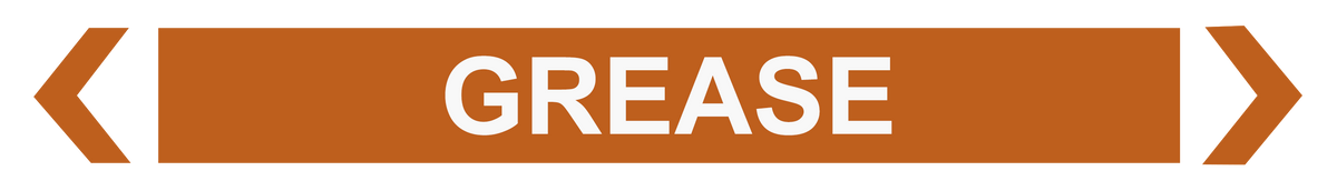 Grease - Pipe Marker Labels – K2K Signs