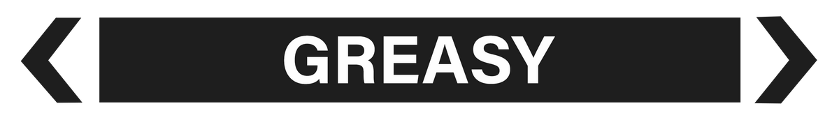 Greasy - Pipe Marker Labels – K2K Signs