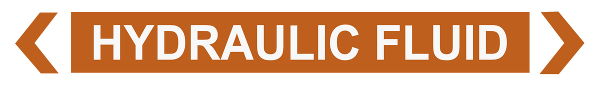 Hydraulic Fluid - Pipe Marker Labels – K2K Signs