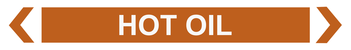 Hot Oil - Pipe Marker Labels – K2K Signs