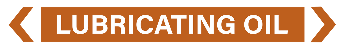 Lubrication Oil - Pipe Marker – K2K Signs