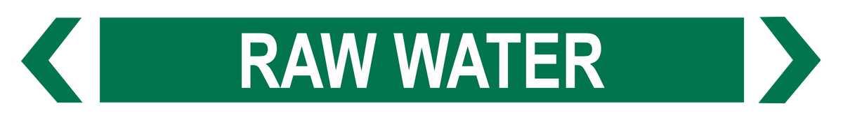 Raw Water - Pipe Marker – K2K Signs