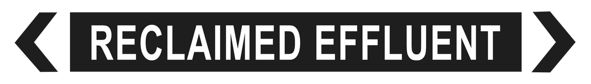 Reclaimed Effluent - Pipe Marker – K2K Signs