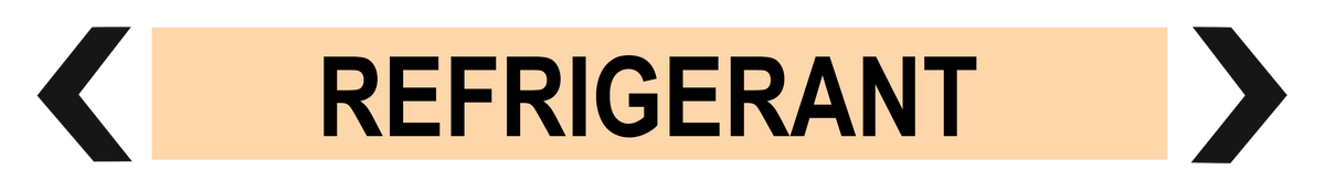 Refrigerant - Pipe Marker Labels – K2K Signs