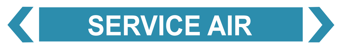 Service Air - Pipe Marker – K2K Signs