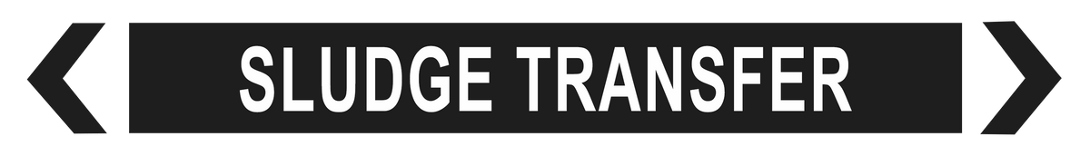 Sludge Transfer - Pipe Marker – K2K Signs