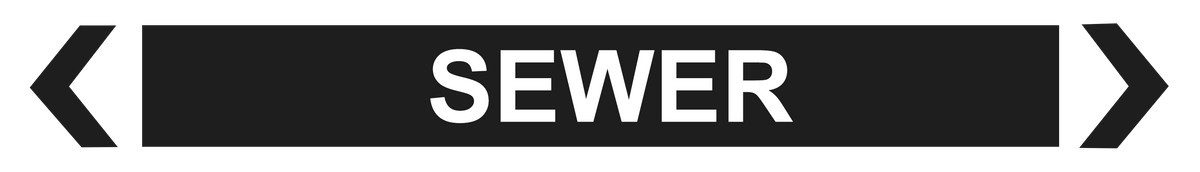Sewer - Pipe Marker Labels – K2K Signs
