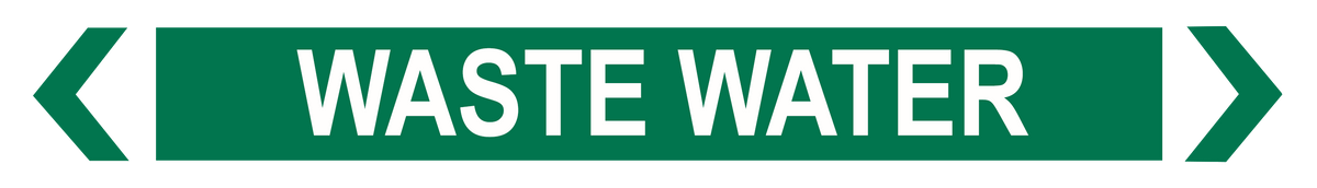 Waste Water - Pipe Marker – K2K Signs