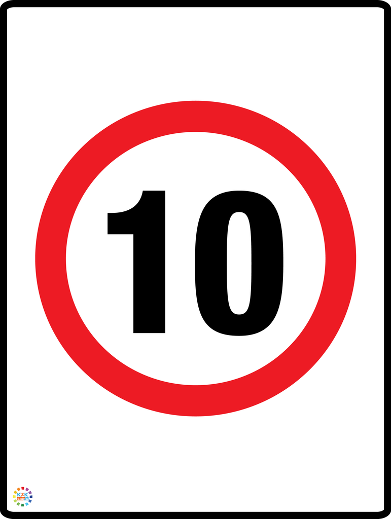 Speed Signs & Shared Zone Signs | K2K Signs Australia