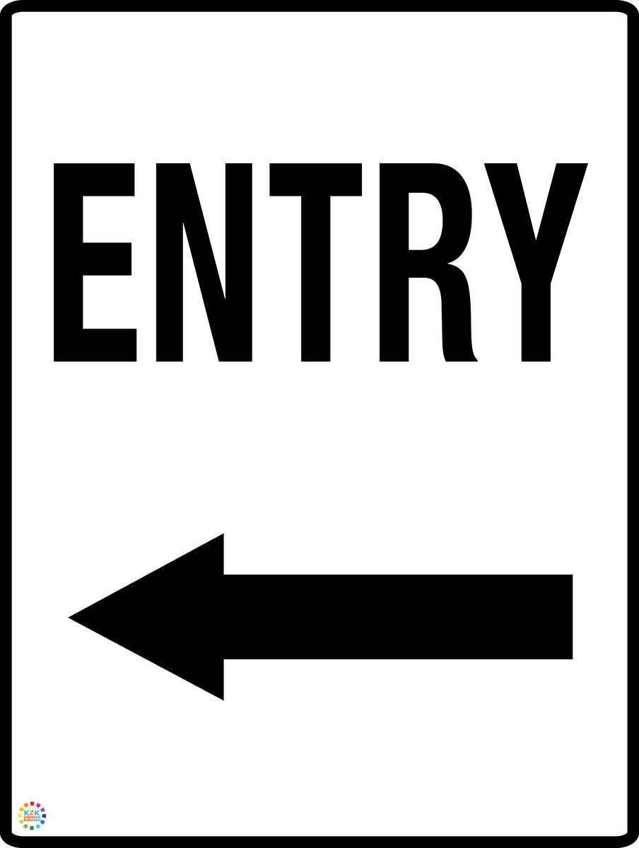 Entry (Left Arrow) – K2K Signs