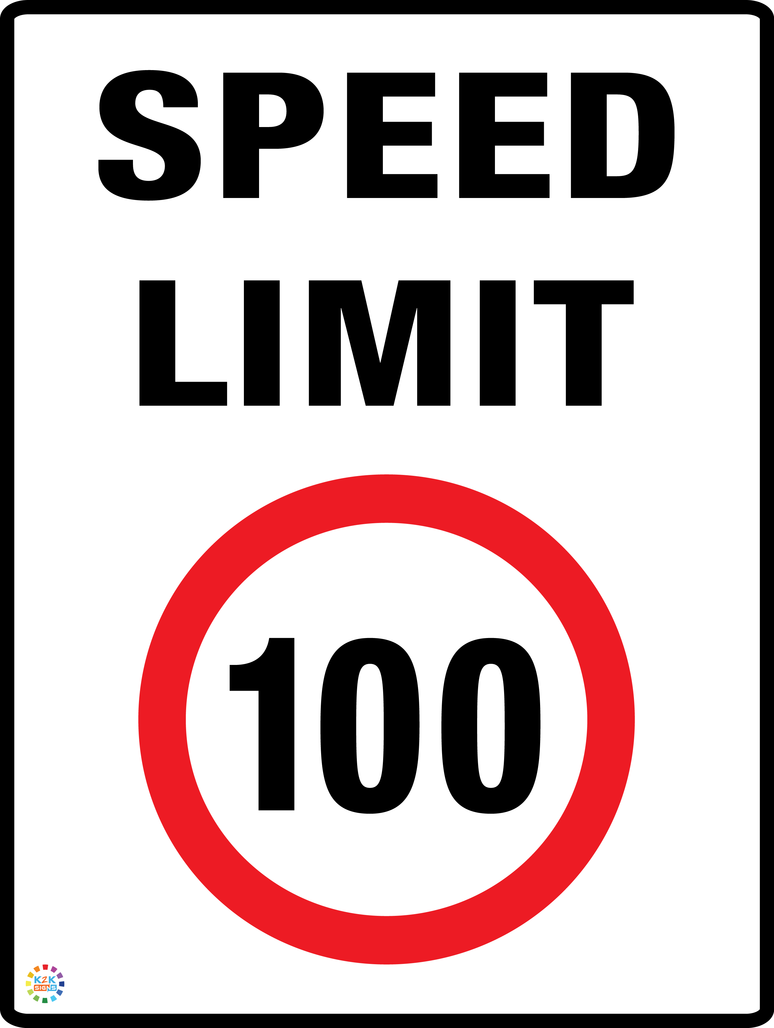Speed Limit Sign Font
