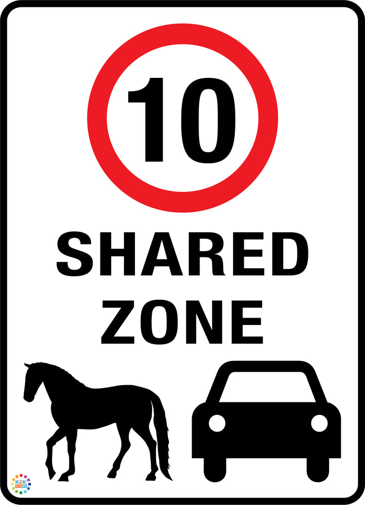 Speed Signs & Shared Zone Signs | K2K Signs Australia