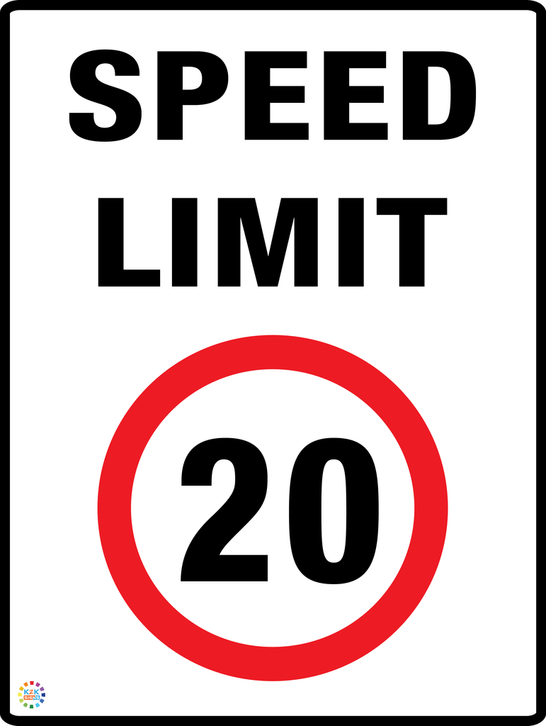 Speed Signs & Shared Zone Signs | K2K Signs Australia