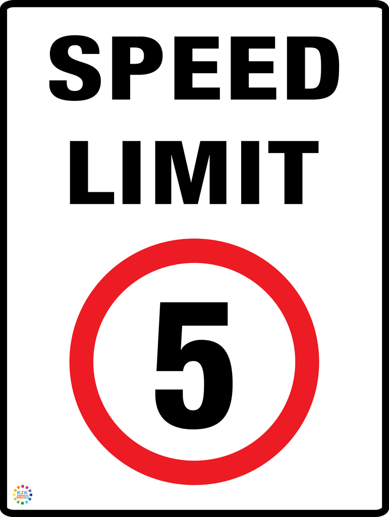 Speed Signs & Shared Zone Signs | K2K Signs Australia