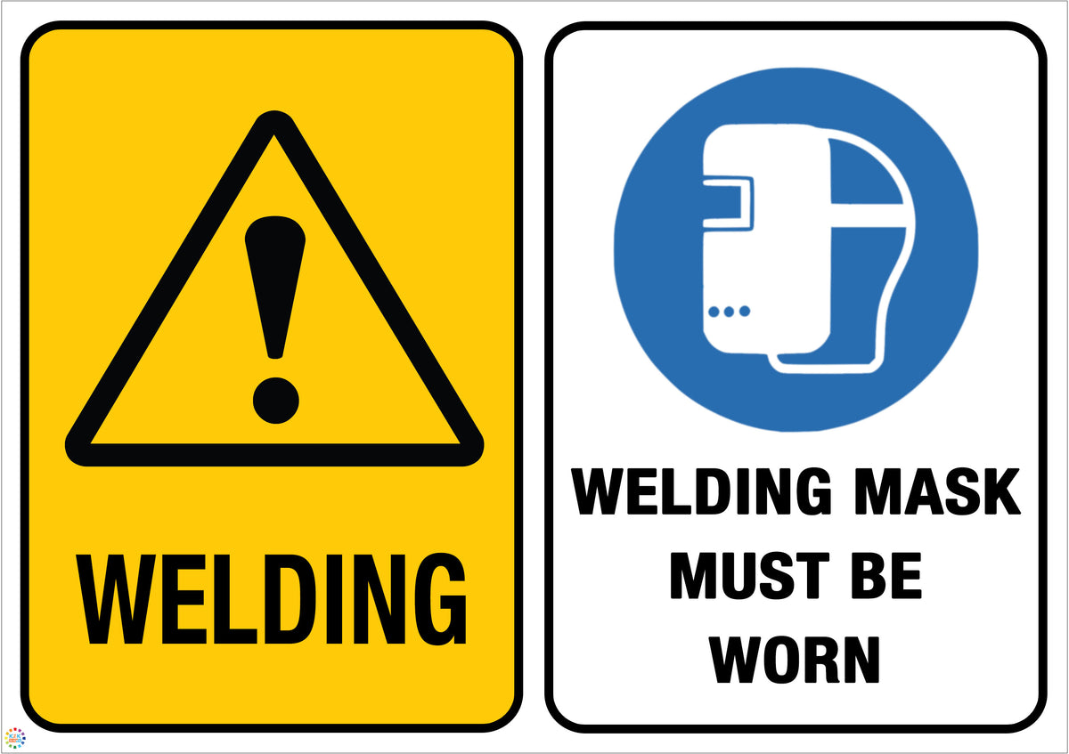 Welding - Welding Mask Must Be Worn Sign | K2K Signs Australia